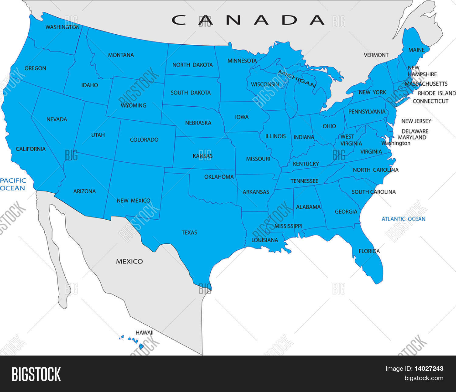 Vector y foto Mapa Político De (prueba gratis) | Bigstock