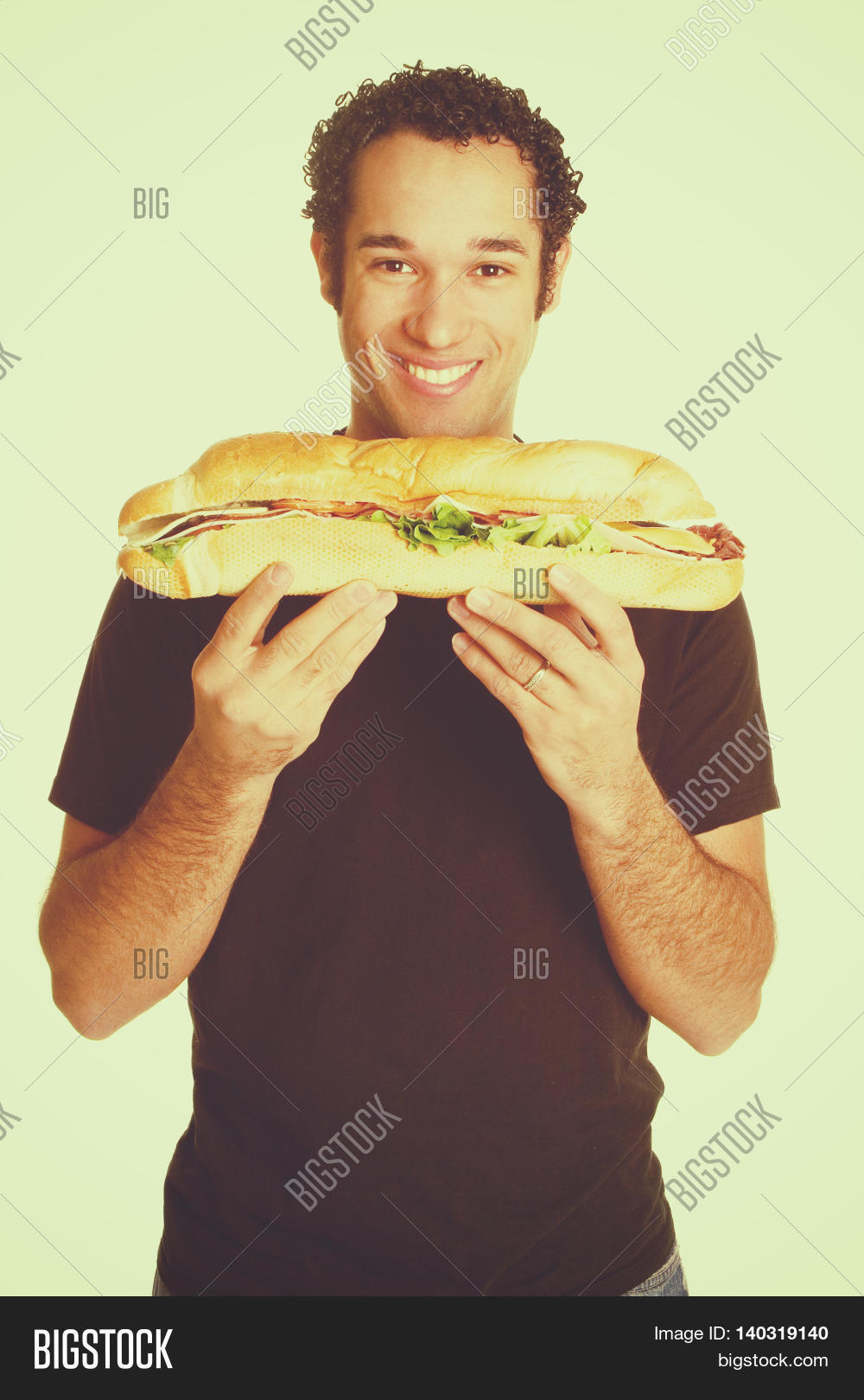 Isolated Hungry Man Image & Photo (Free Trial) | Bigstock