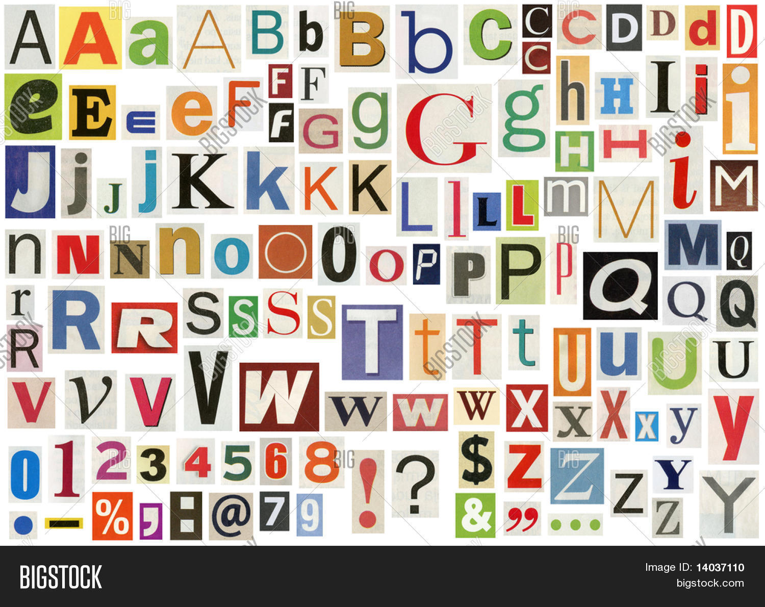 Newspaper Alphabet Image & Photo (Free Trial) | Bigstock