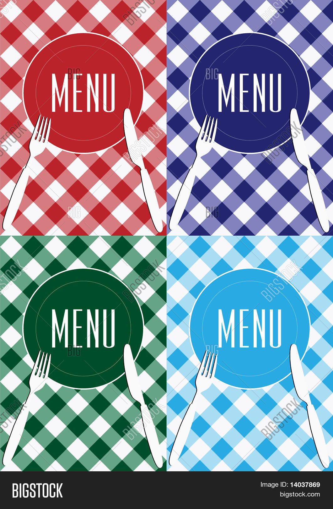 Set Menu Card Vector & Photo (Free Trial) | Bigstock