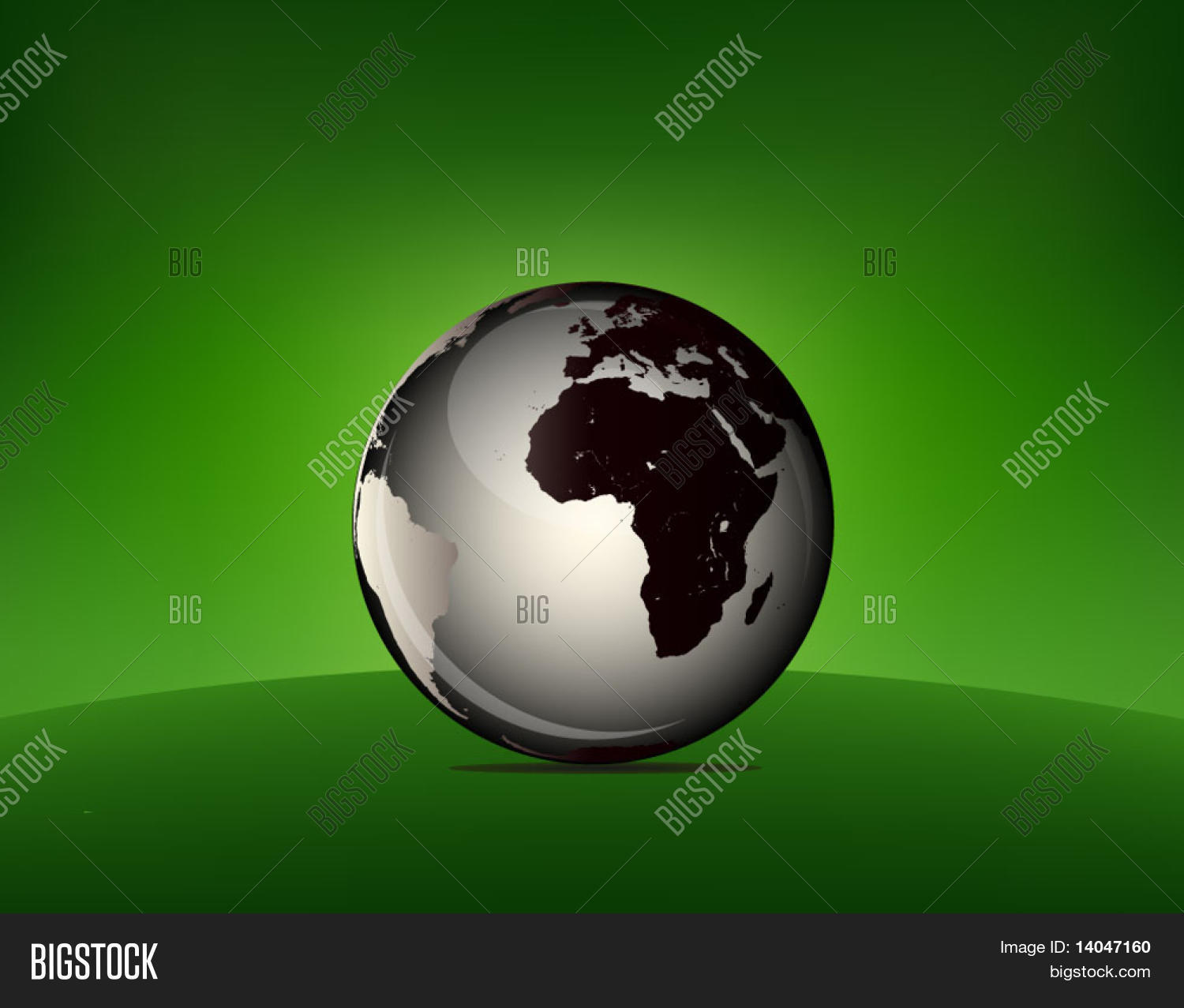 Green World - Globe Vector & Photo (Free Trial) | Bigstock
