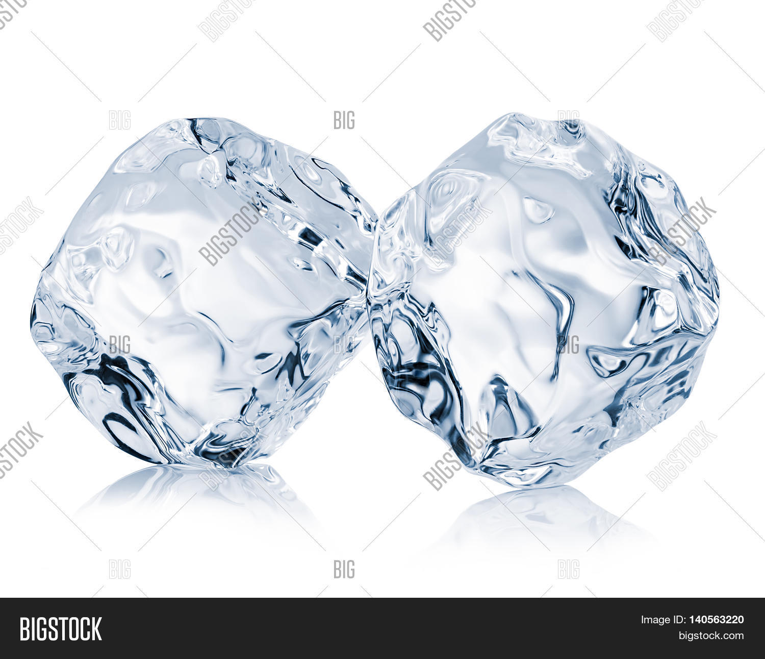 Two Ice Cubes Close- Image & Photo (Free Trial) | Bigstock