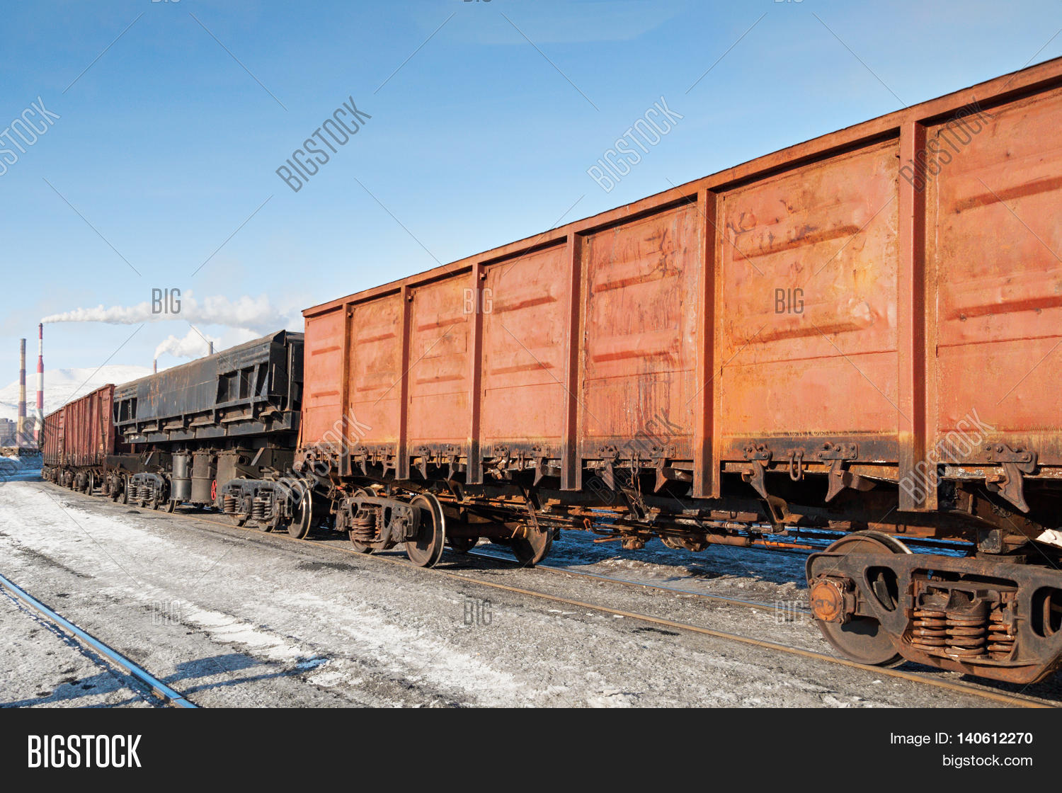 Freight Train Station Image & Photo (Free Trial) | Bigstock