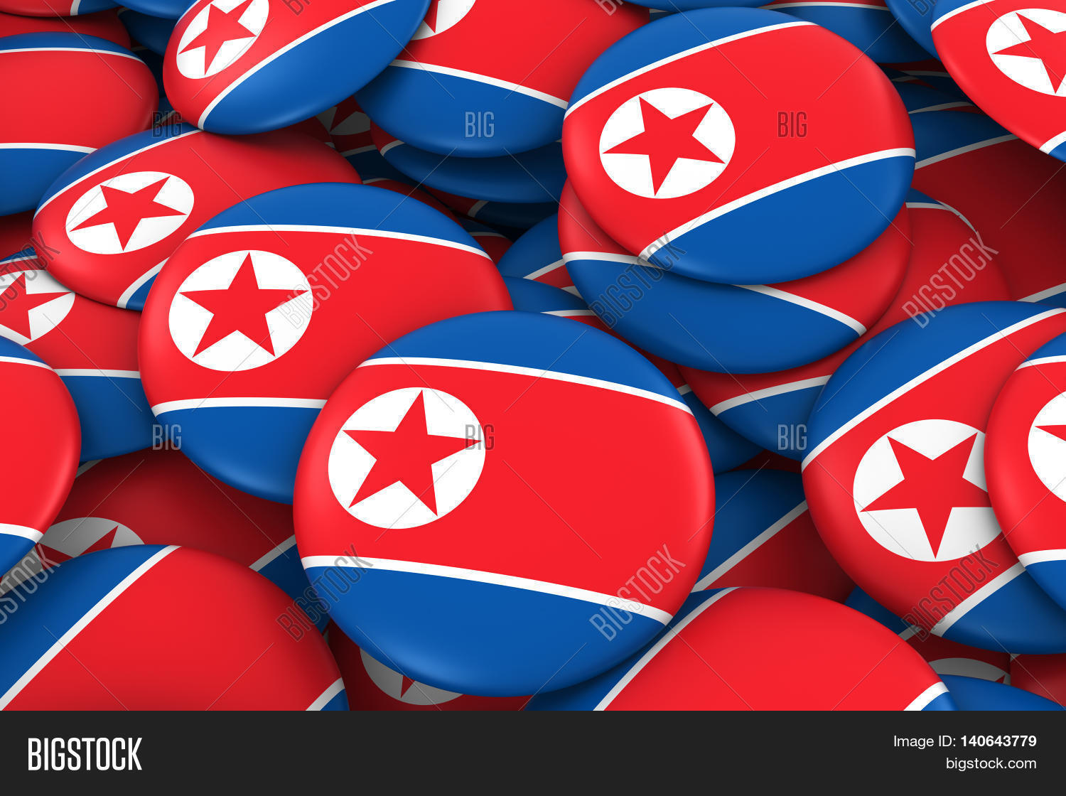 North Korea Badges Image & Photo (Free Trial) | Bigstock