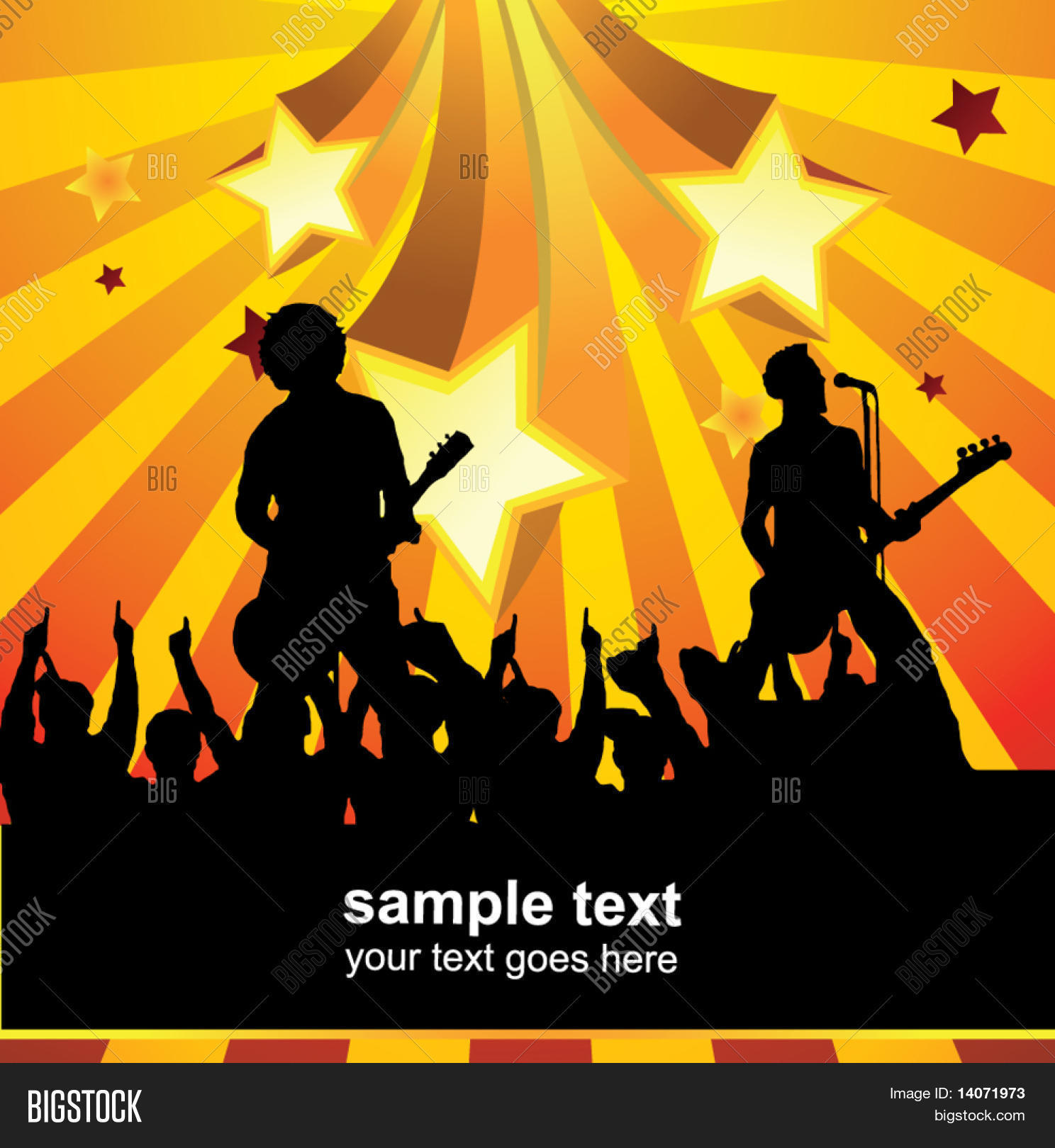 Singers Crowd Fans - Vector & Photo (Free Trial) | Bigstock