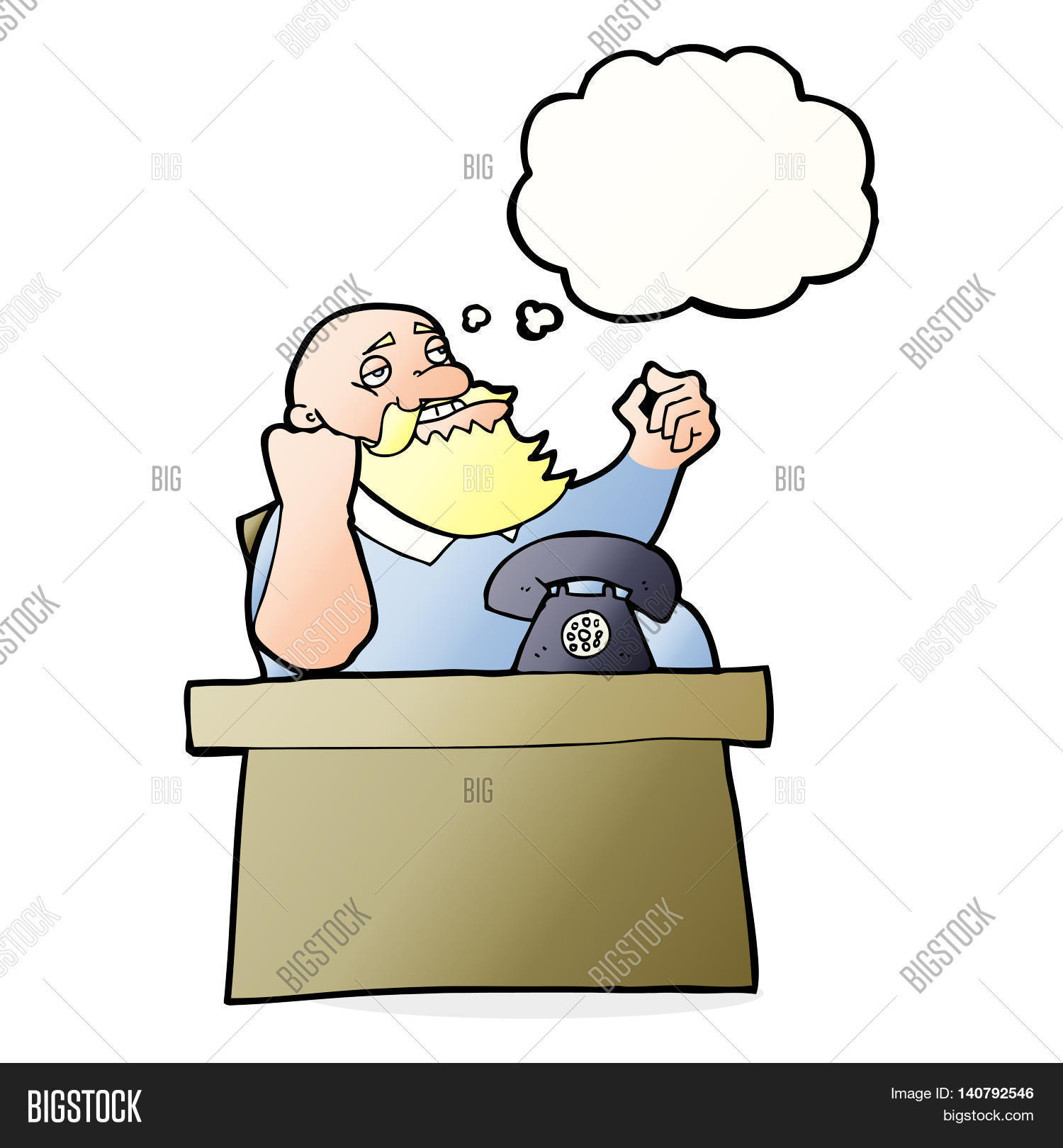 Cartoon Arrogant Boss Image & Photo (Free Trial) | Bigstock