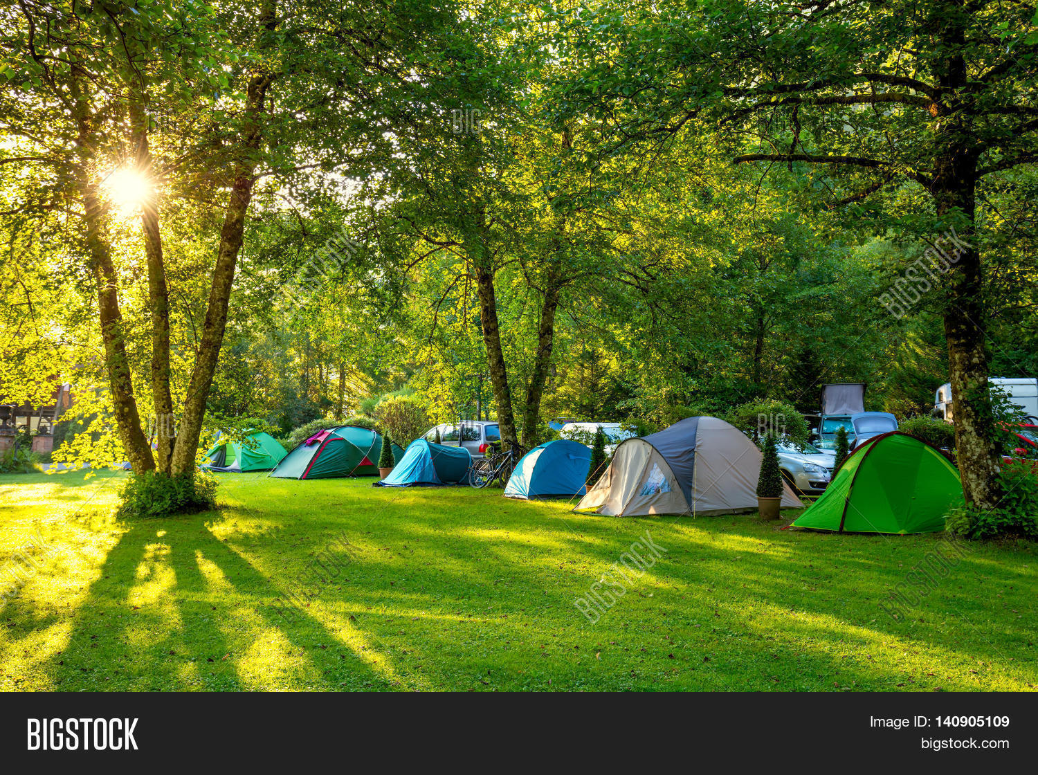 Tents Camping Area, Image & Photo (Free Trial) | Bigstock