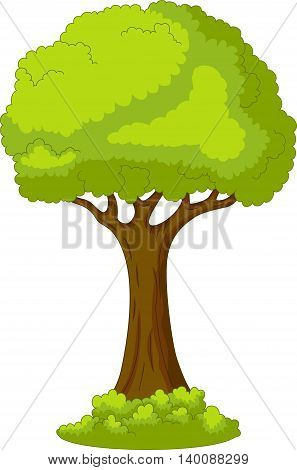 Green Tree Cartoon Vector & Photo (Free Trial) | Bigstock