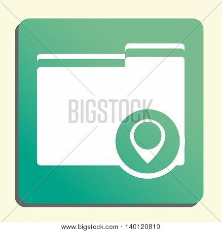 Folder Location Icon Vector & Photo (Free Trial) | Bigstock