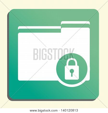Folder Lock Icon Vector & Photo (Free Trial) | Bigstock