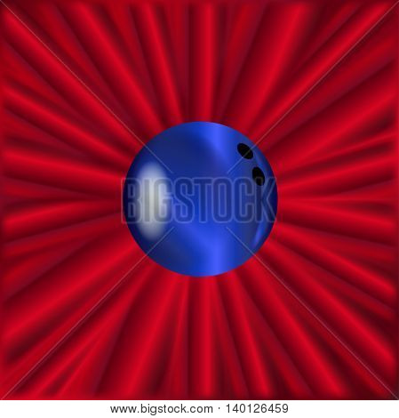 Blue Bowling Ball Vector & Photo (Free Trial) | Bigstock