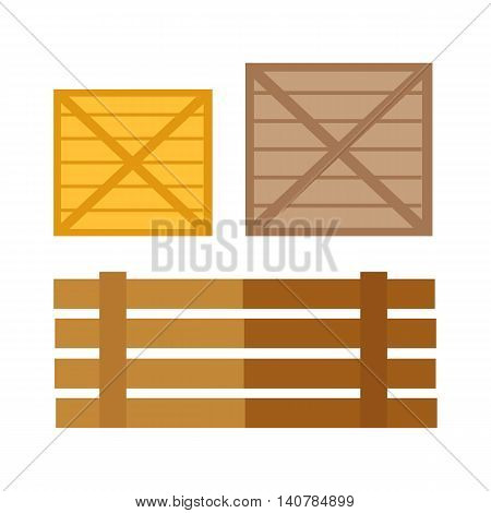 Wooden Boxes Vector. Vector & Photo (Free Trial) | Bigstock