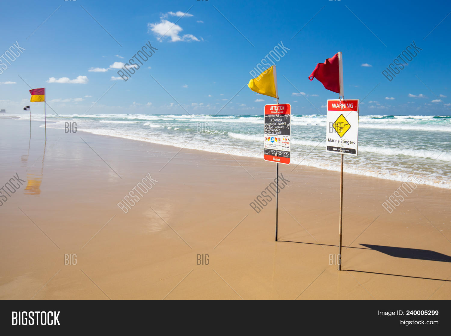 Surf Lifesaving Flags Image & Photo (Free Trial) | Bigstock