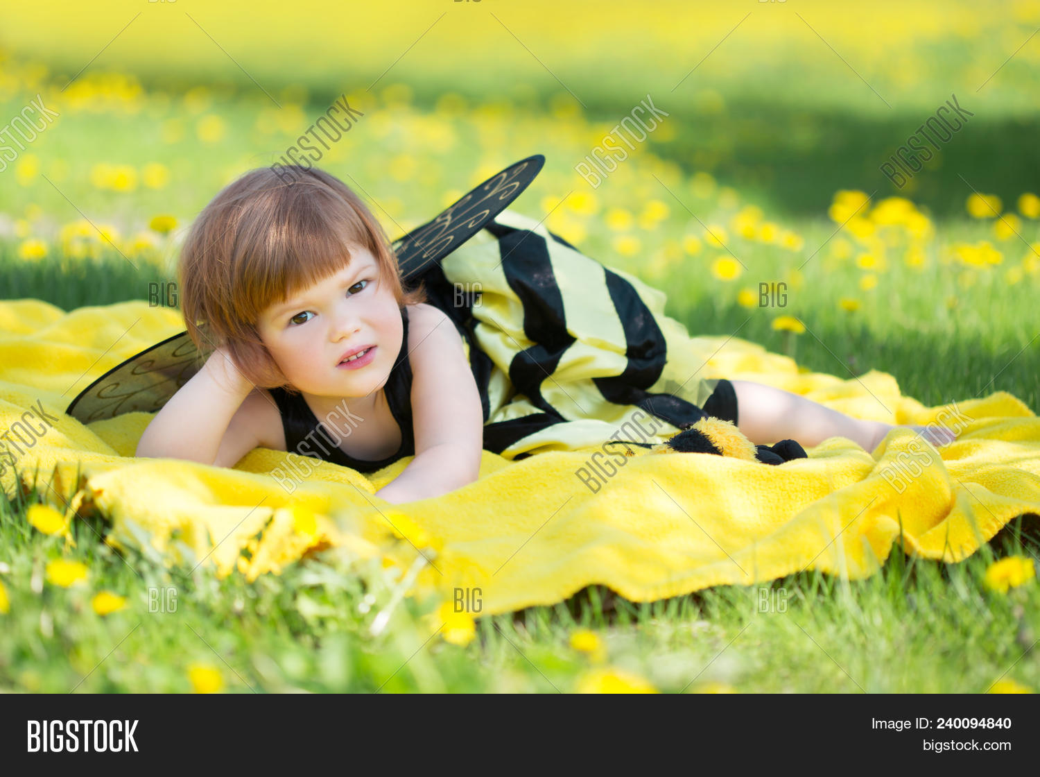 Happy Little Girl Bee Image & Photo (Free Trial) | Bigstock