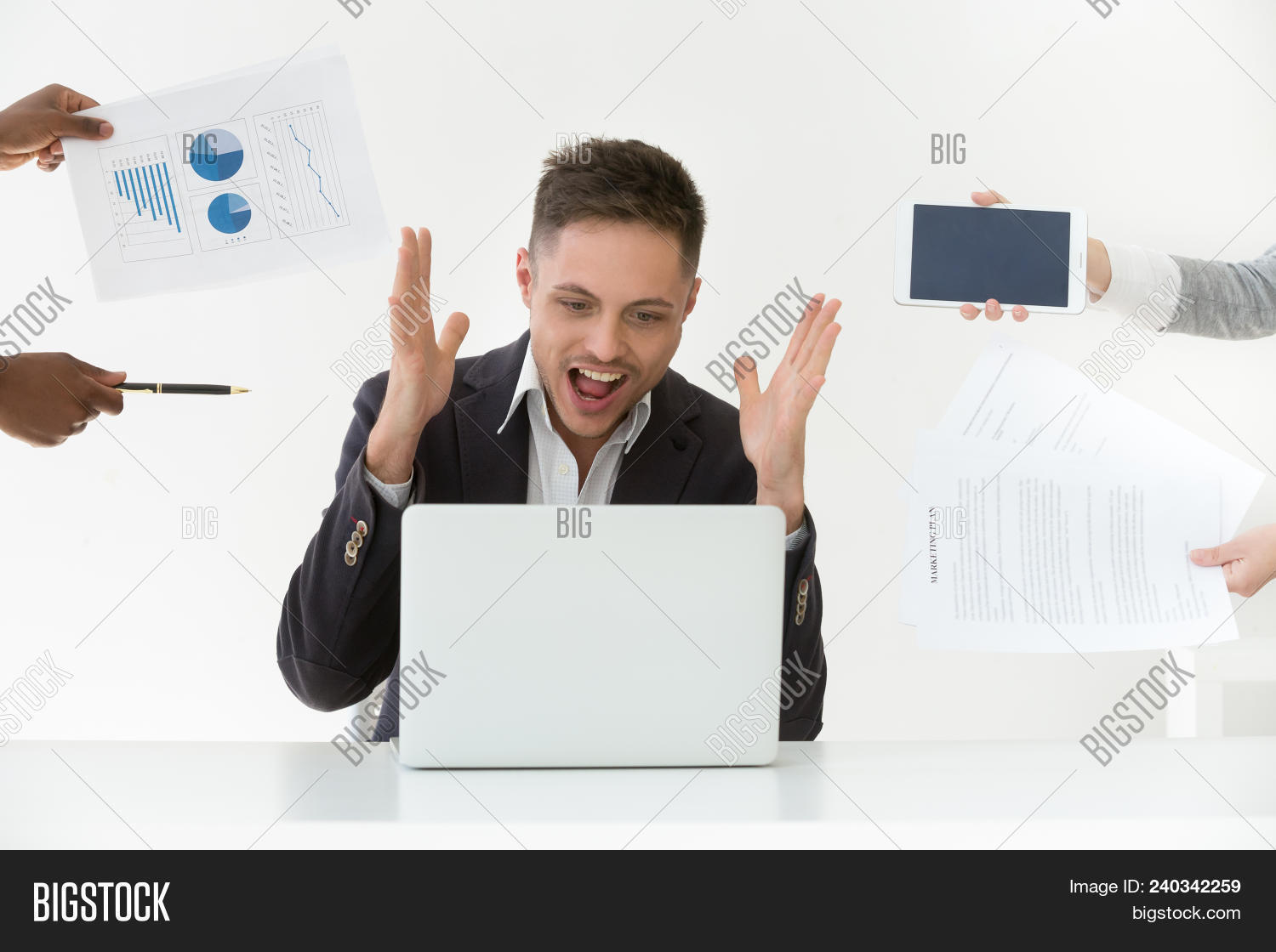 Annoyed Overwhelmed Image & Photo (Free Trial) | Bigstock