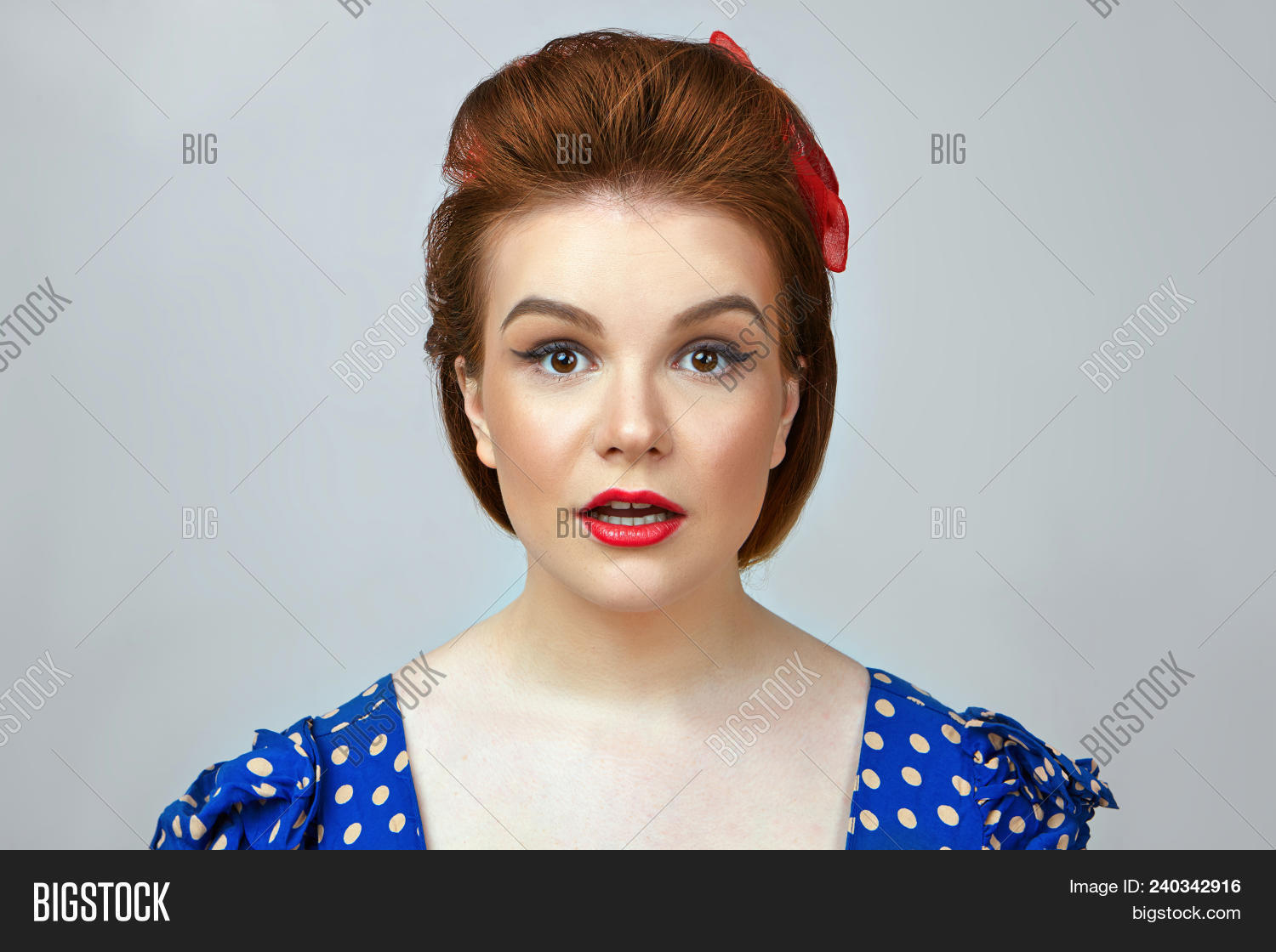 Close Amazed Pinup Image & Photo (Free Trial) | Bigstock