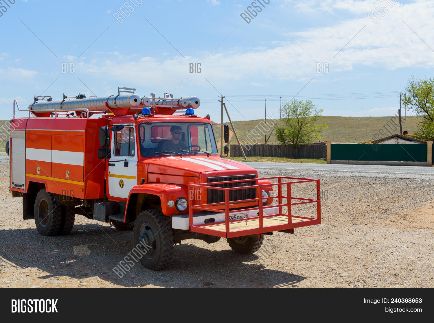 Red Fire Engine Image & Photo (Free Trial) | Bigstock