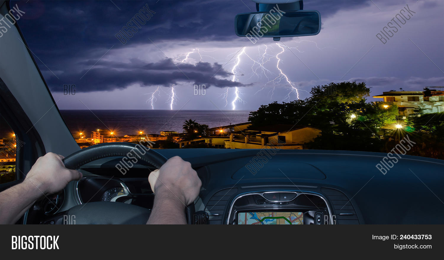 Driving Car Towards Image & Photo (Free Trial) | Bigstock