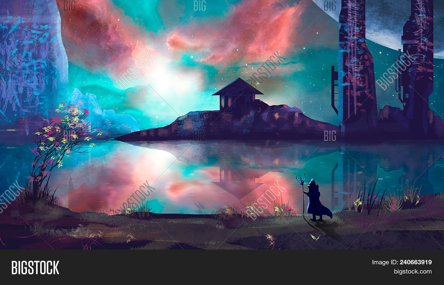 Magician Sci-fi City Image & Photo (Free Trial) | Bigstock