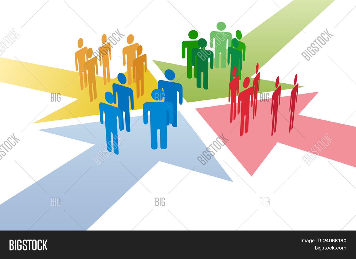 Four Groups People Vector & Photo (Free Trial) | Bigstock