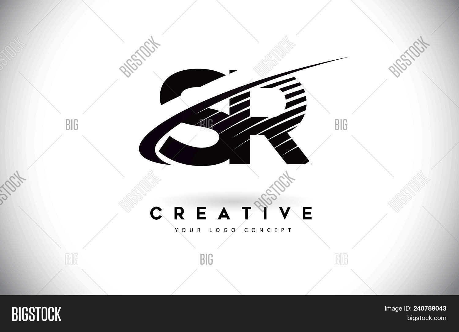 Sr S R Letter Logo Vector & Photo (Free Trial) | Bigstock