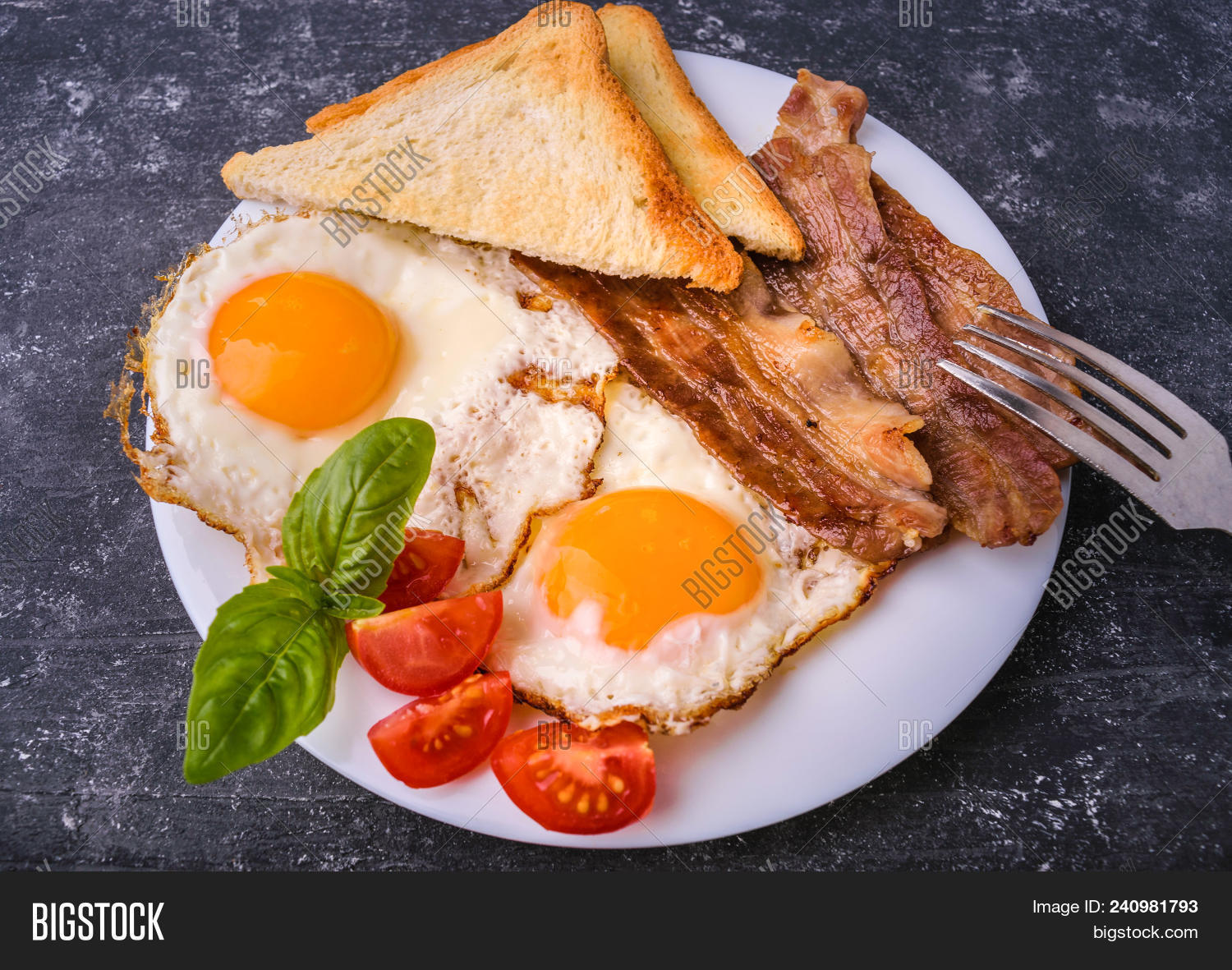 Breakfast Bacon Fried Image & Photo (Free Trial) | Bigstock
