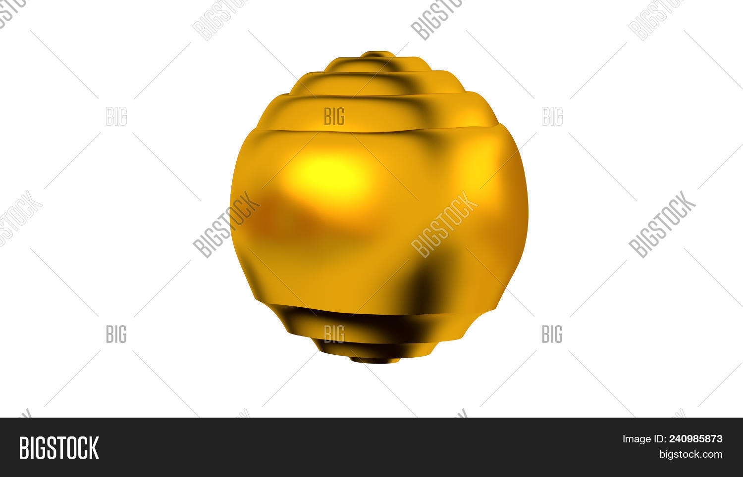 3d Illustration Golden Image & Photo (Free Trial) | Bigstock