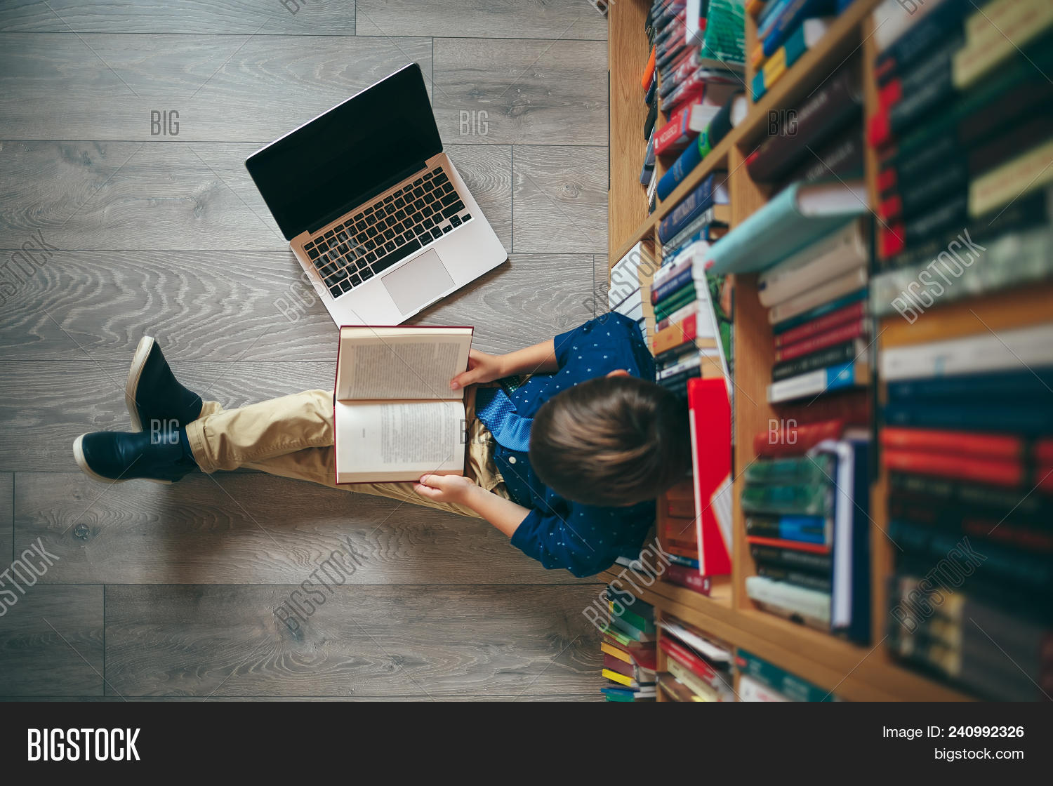 Top View, Boy Reading Image & Photo (Free Trial) | Bigstock