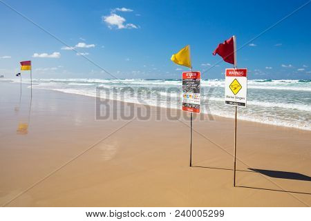 Surf Lifesaving Flags Image & Photo (Free Trial) | Bigstock
