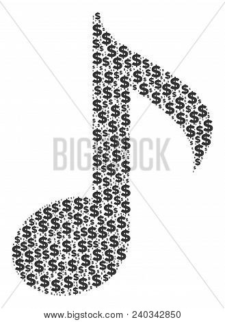 Musical Note Mosaic Vector & Photo (Free Trial) | Bigstock