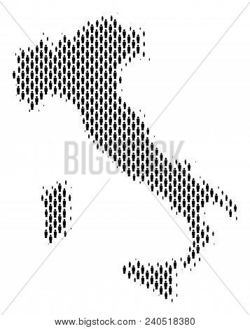 Demography Italy Map Vector & Photo (Free Trial) | Bigstock
