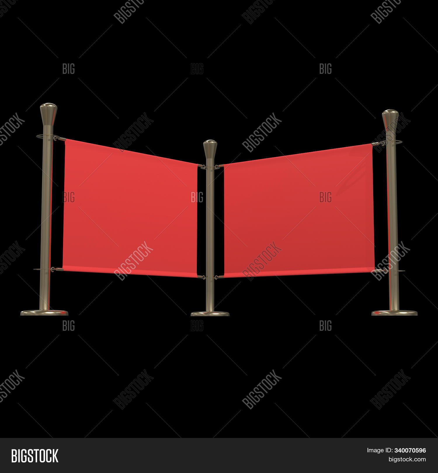 Red Gold Banner Stand Image & Photo (Free Trial) | Bigstock