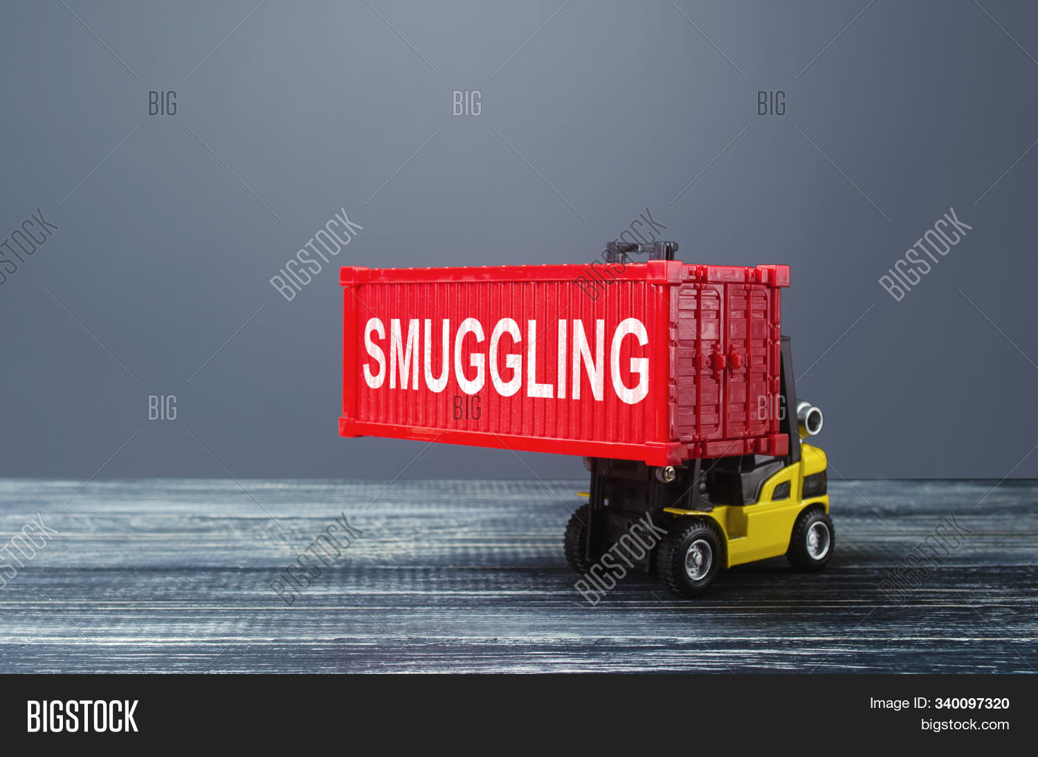 Forklift Truck Carries Image Photo Free Trial Bigstock