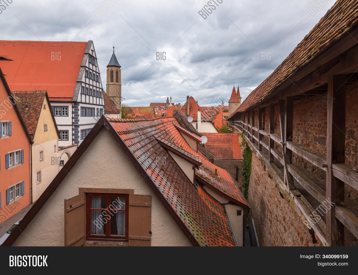 Medieval Houses Red Image & Photo (Free Trial) | Bigstock
