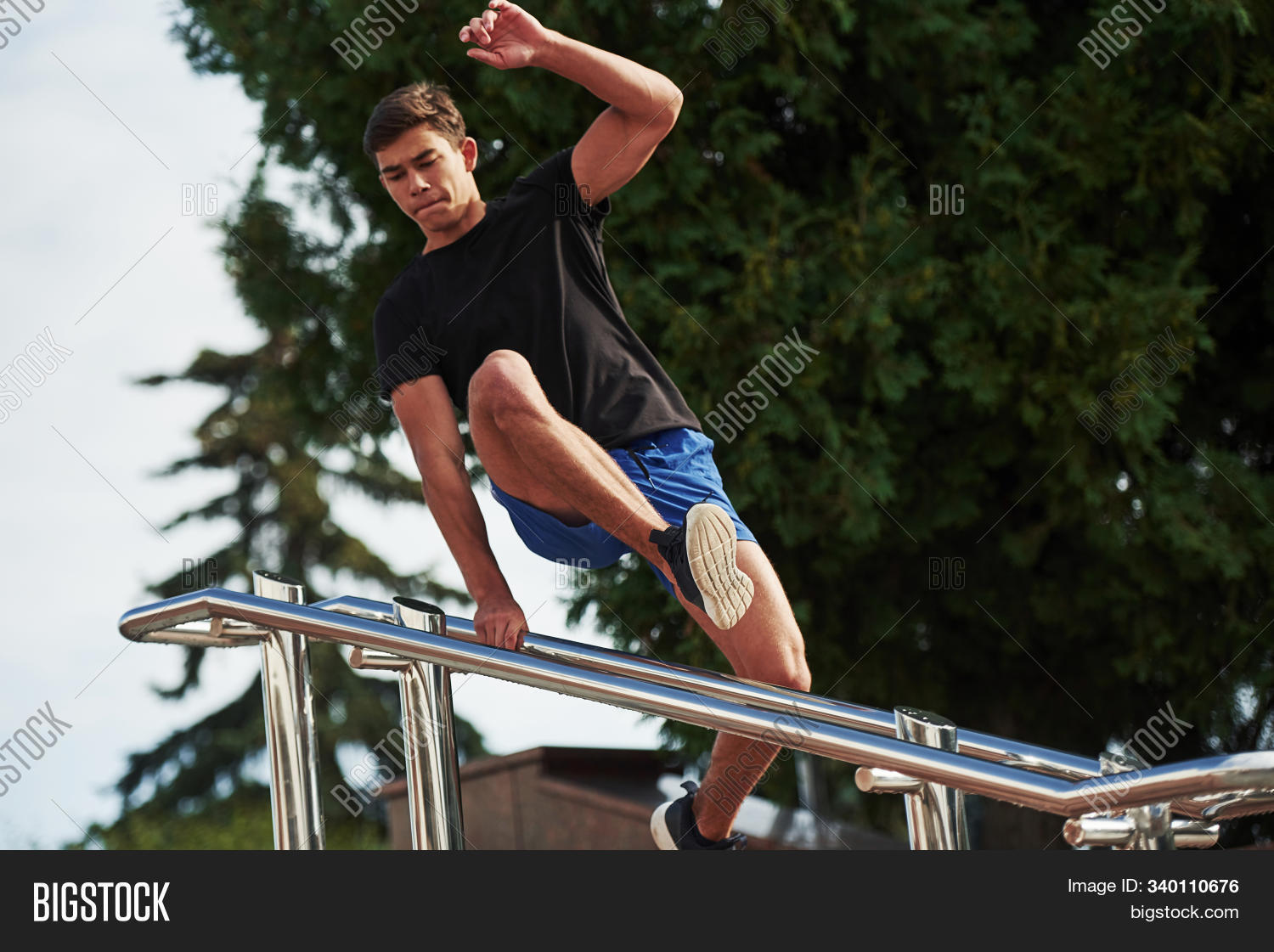 Imagen y foto Jumping Above (prueba gratis) | Bigstock