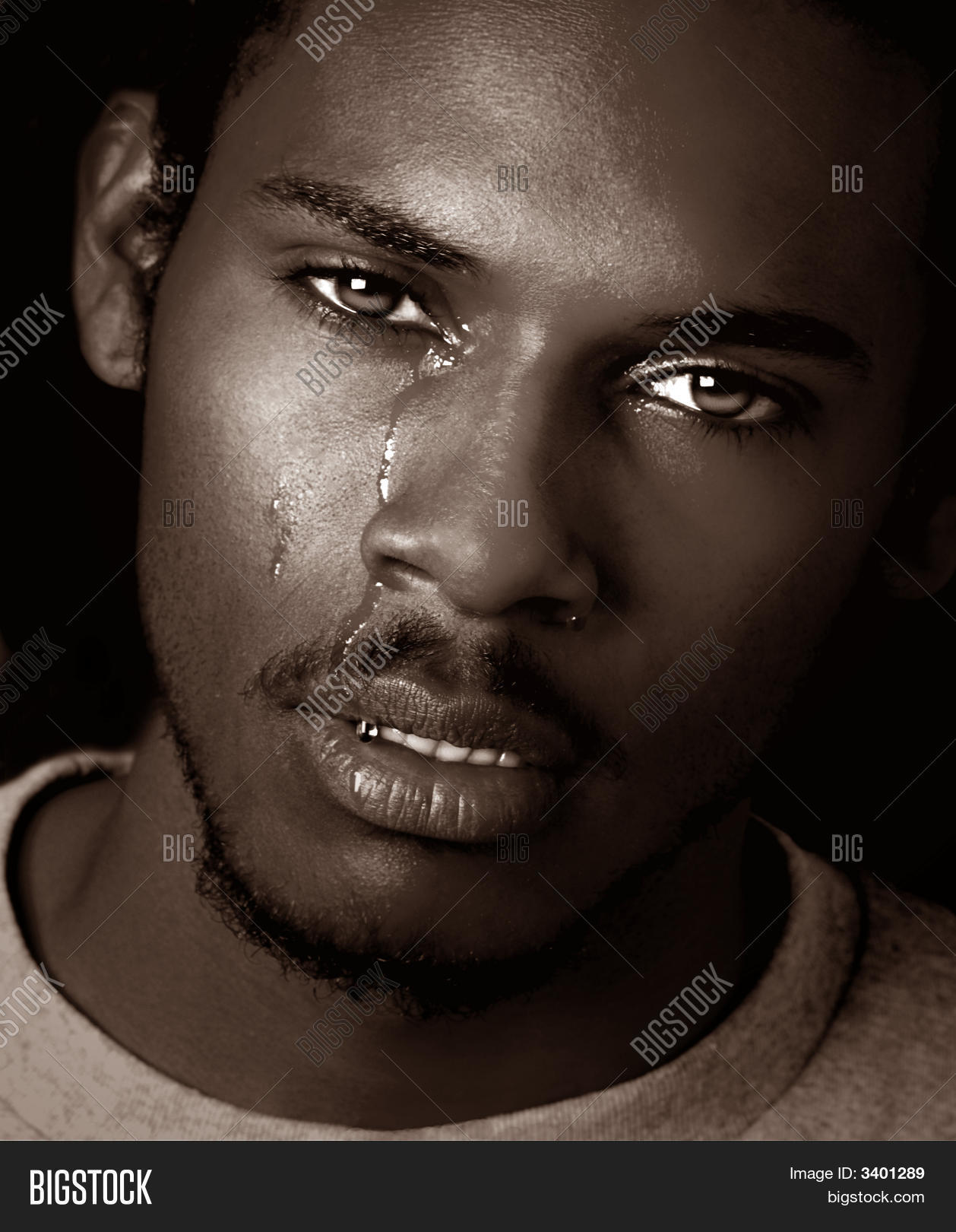 Black Man Crying Image & Photo (Free Trial) | Bigstock