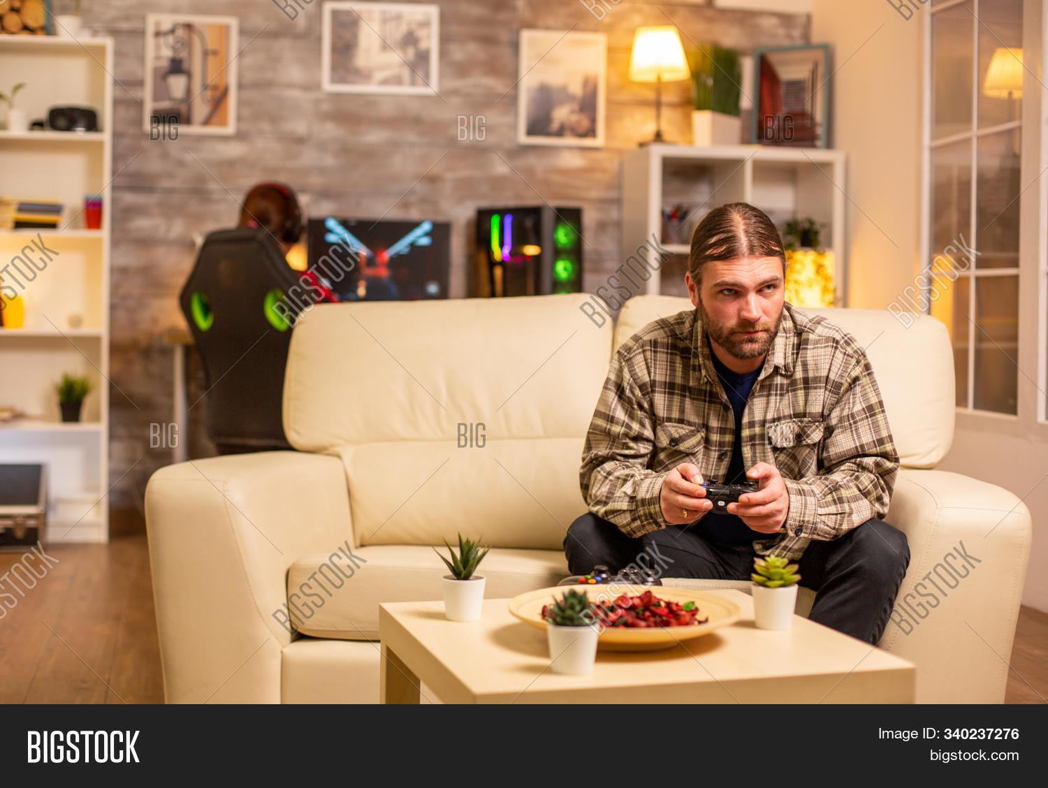 Male Gamer Playing Image & Photo (Free Trial) | Bigstock