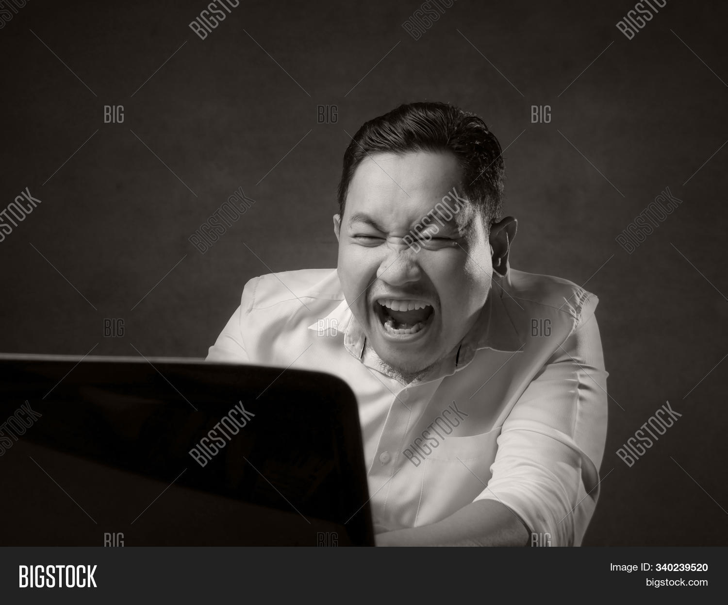 Asian Man Smiling Funny