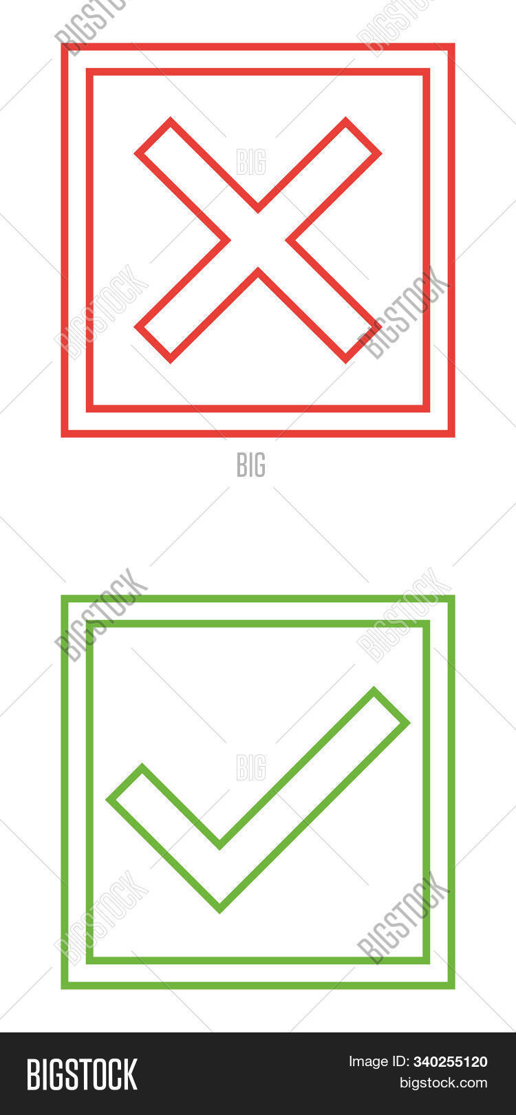 Thin Line Check Mark Image & Photo (Free Trial) | Bigstock