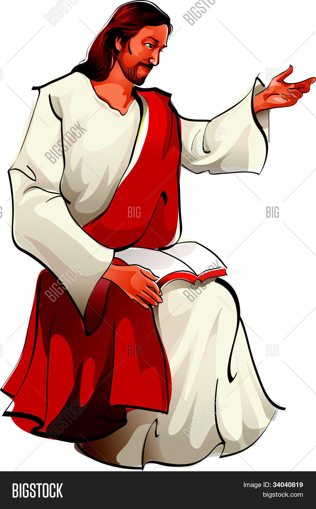 Side View Jesus Vector & Photo (Free Trial) | Bigstock