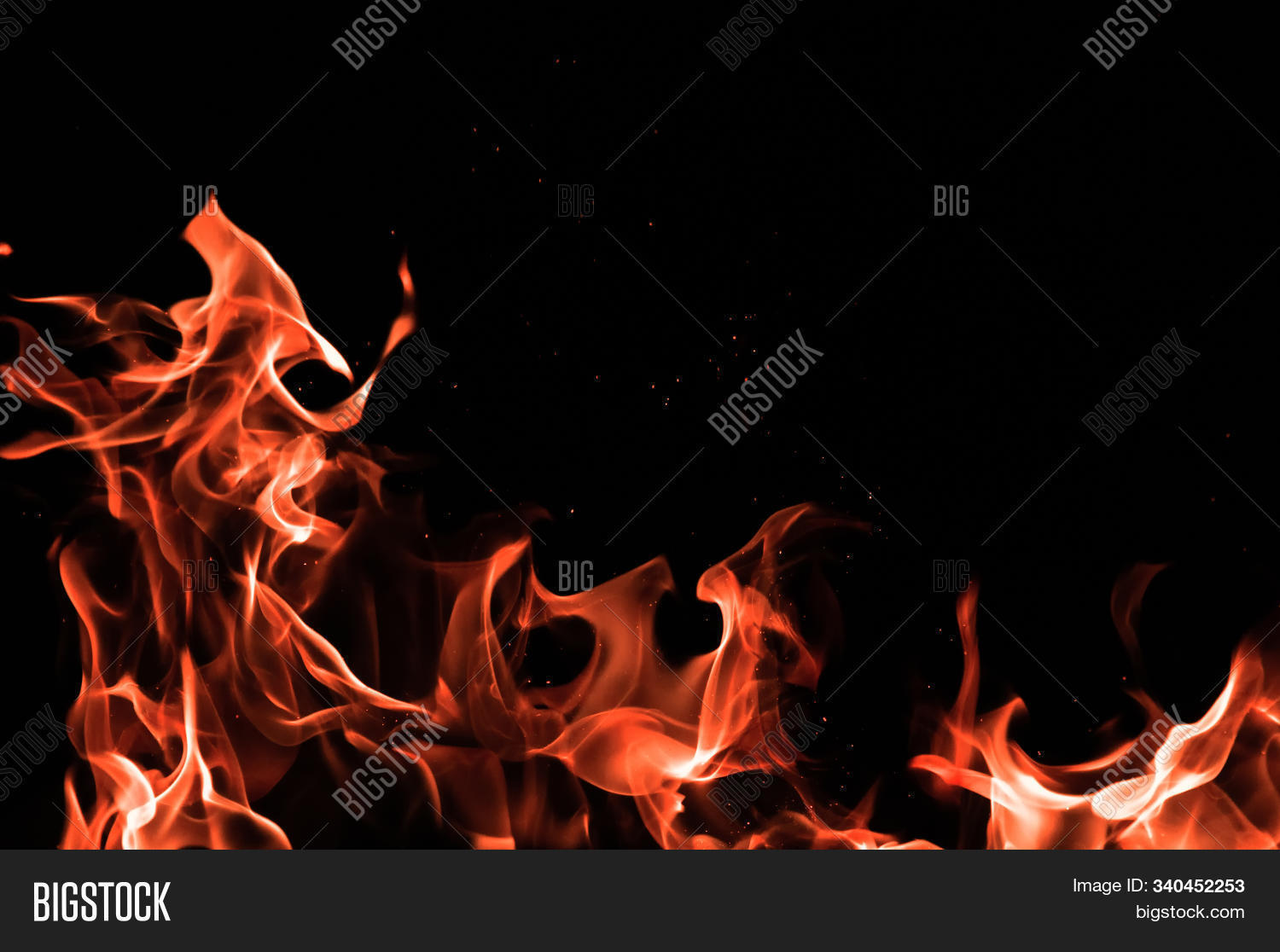 Bonfire On Black Image & Photo (Free Trial) | Bigstock