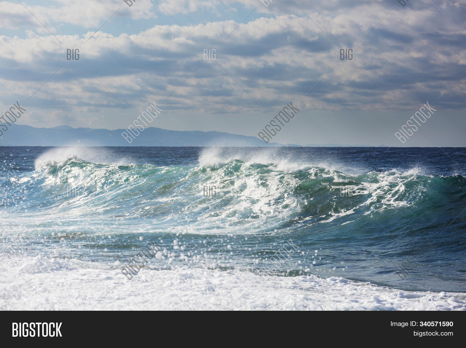 Blue Wave On Beach. Image & Photo (Free Trial) | Bigstock