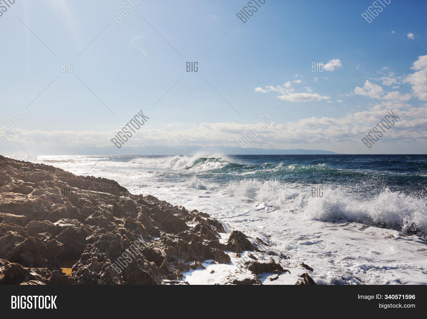 Blue Wave On Beach. Image & Photo (Free Trial) | Bigstock