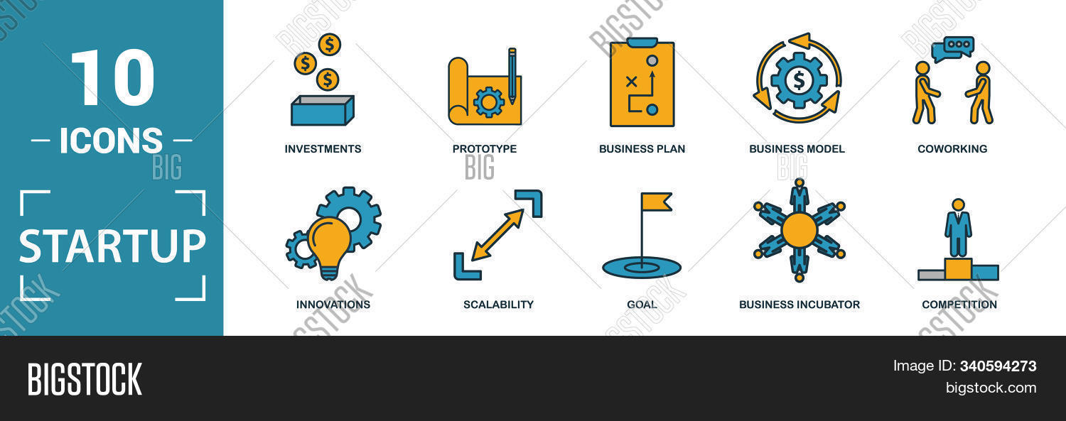 Startup Icon Set. Image & Photo (Free Trial) | Bigstock