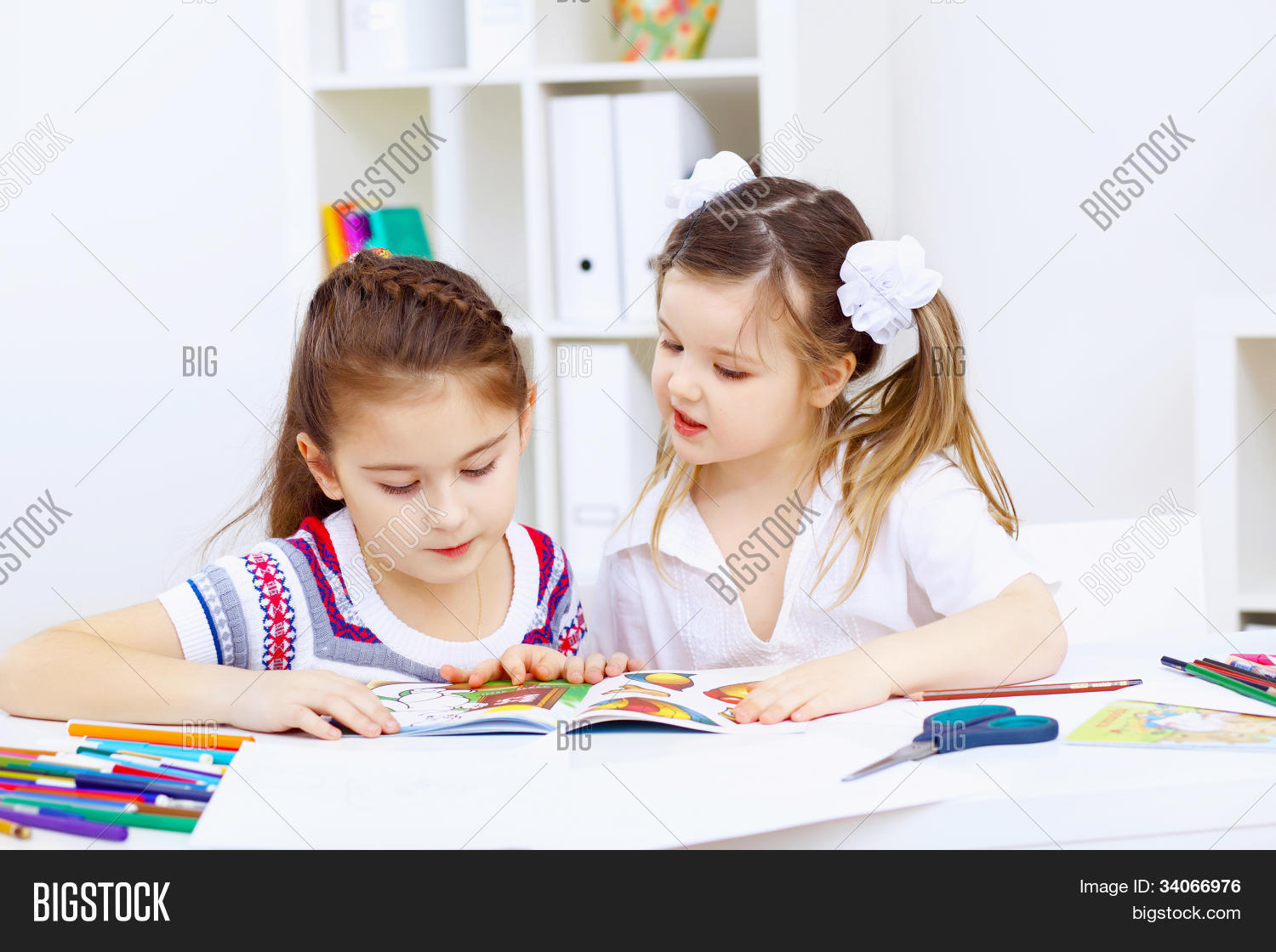 Little Girl Sitting Image & Photo (Free Trial) | Bigstock