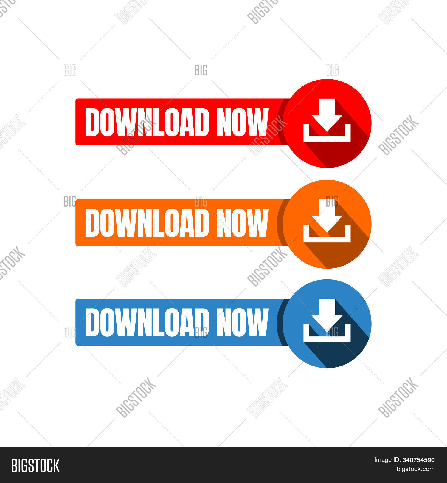 Download Now Button Vector & Photo (Free Trial) | Bigstock