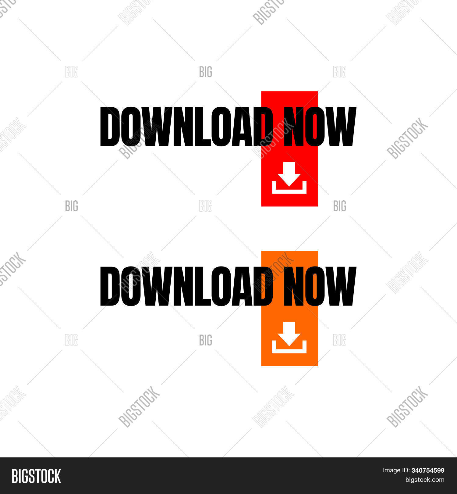 Download Now Button Vector & Photo (Free Trial) | Bigstock