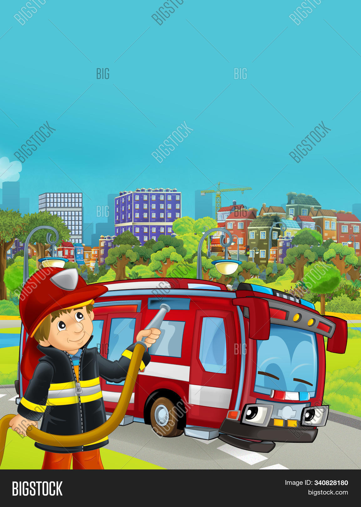 Cartoon Scene Fire Image & Photo (Free Trial) | Bigstock