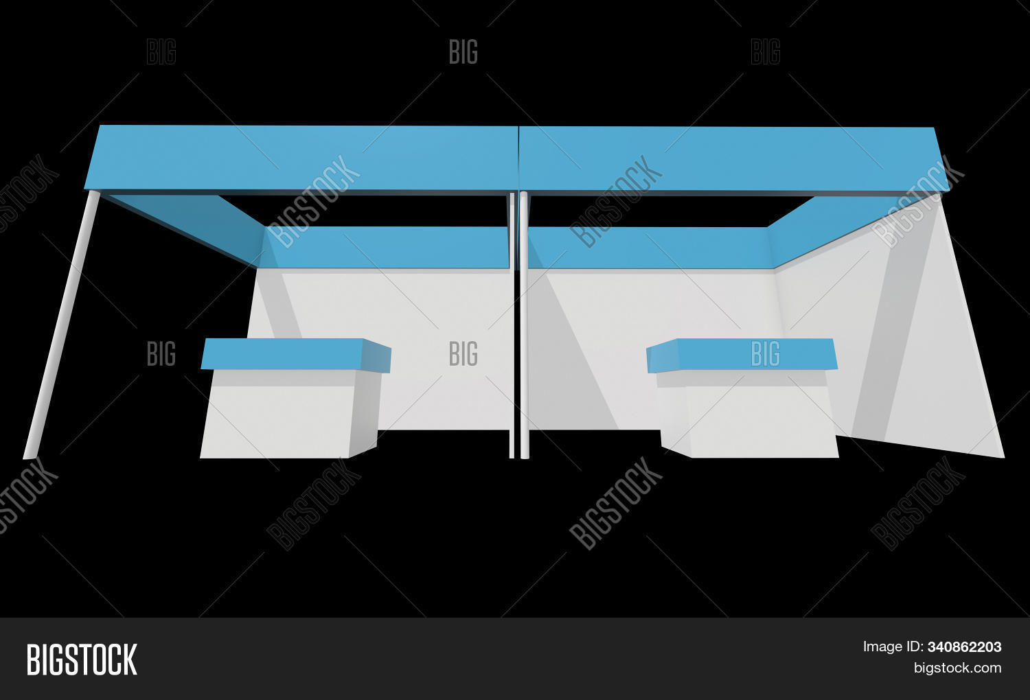 Trade Show Booth Blue Image & Photo (Free Trial) | Bigstock