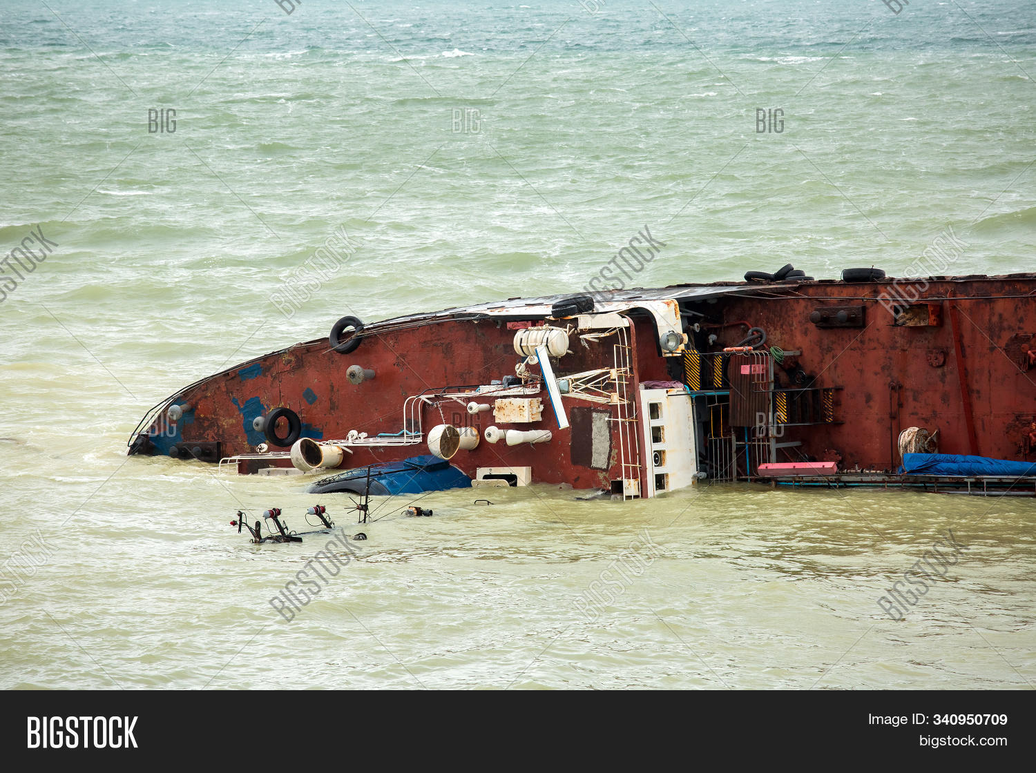 Wrecked Cargo Ship Image & Photo (Free Trial) | Bigstock